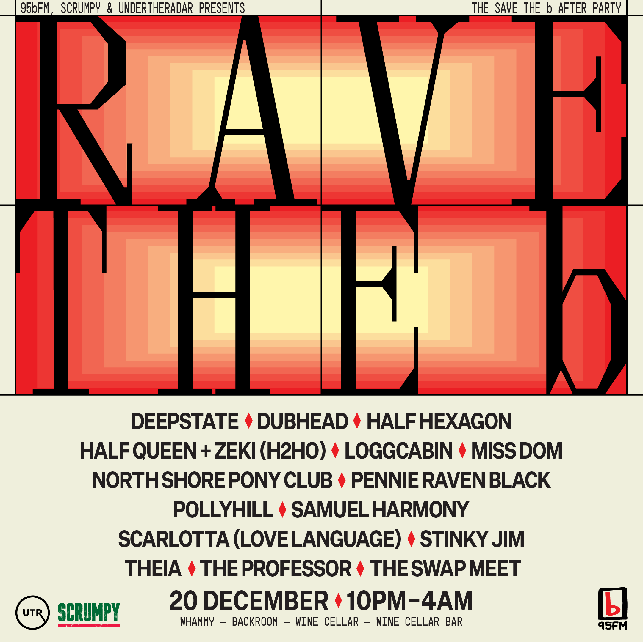 RAVE THE b! Our Fundraiser Afterparty! | 95bFM